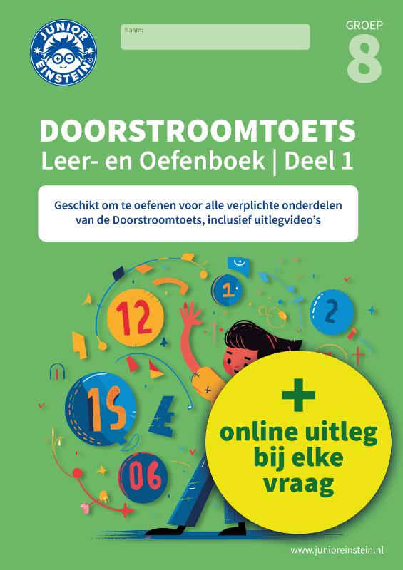 Doorstroomtoets 1 groep 8 Leer- en Oefenboek van Junior Einstein BV bestellen?